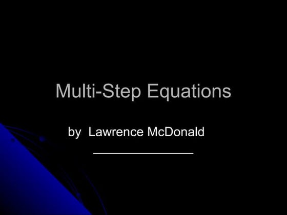 Multi step powerpoint | PPT
