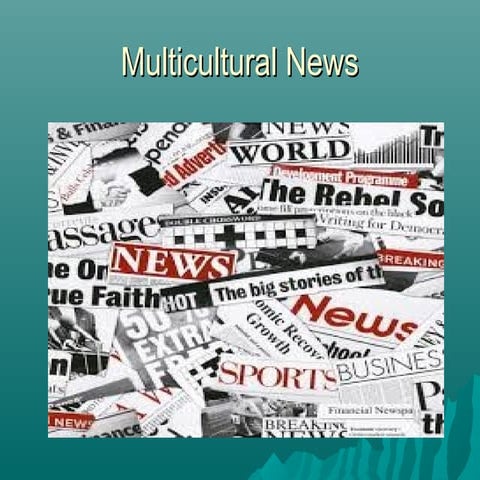 Mutlicultural news Ldl lesson | PPT