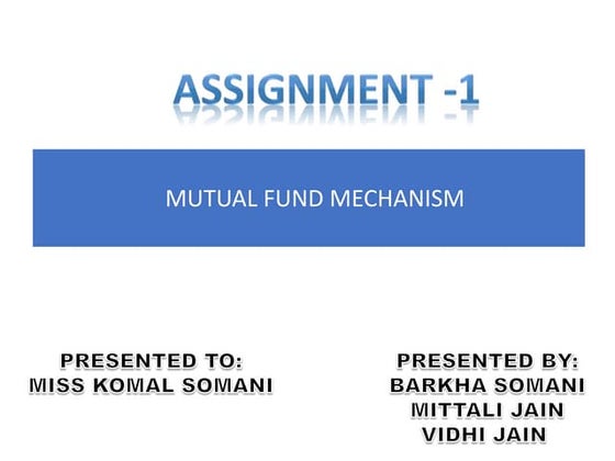 Mutual funds basics ppt | PPTX