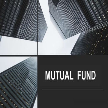 Presentation on mutual fund industry | PPTX
