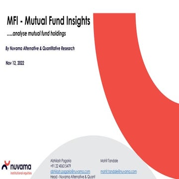 Mutual Fund Insights (MFI) Nov-22 - Nuvama.pdf