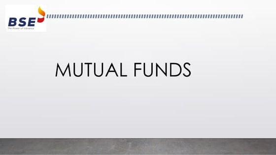 Mutual Fund Investment | PPT