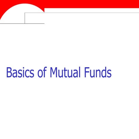 Presentation On Mutual Funds | PPTX