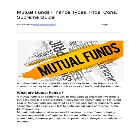 Mutual Funds Or Index Funds Understanding The Key Differences Pdf