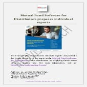 Mutual Fund Software for Distributors prepares individual reports.pdf