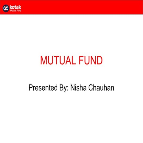 Mutual funds ppt. | PPT