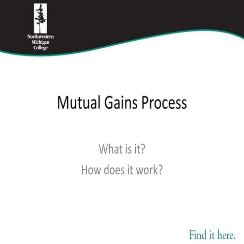 Mutual gains process presentation | PPT