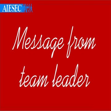 NSC2015 - Bxp message from team leader | PDF