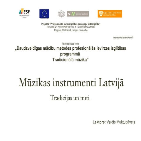 Muzikas instrumenti | PPT