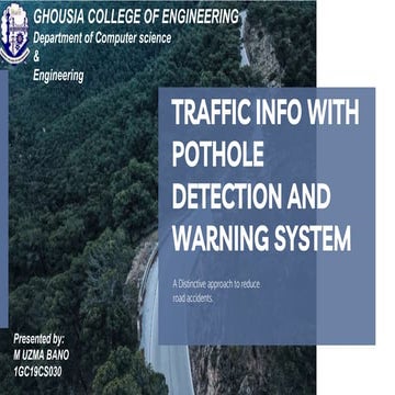 Potholes Detection Pptx