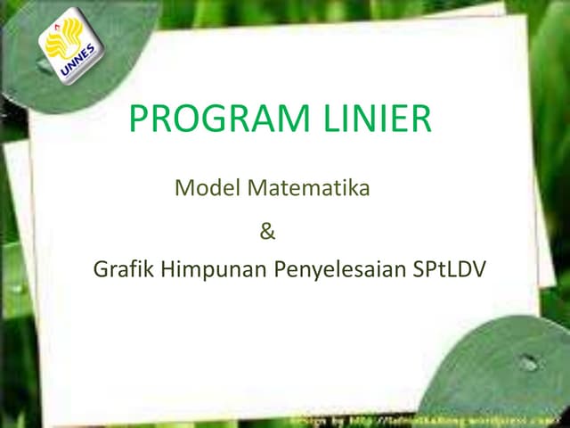 Program linear | PPTX