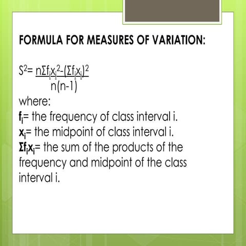 Measures of Variability | PPTX