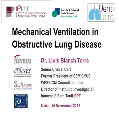 Mechanical Ventilation in COPD Venti Cairo | PDF