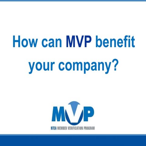 NTEA Member Verification Program | PPTX