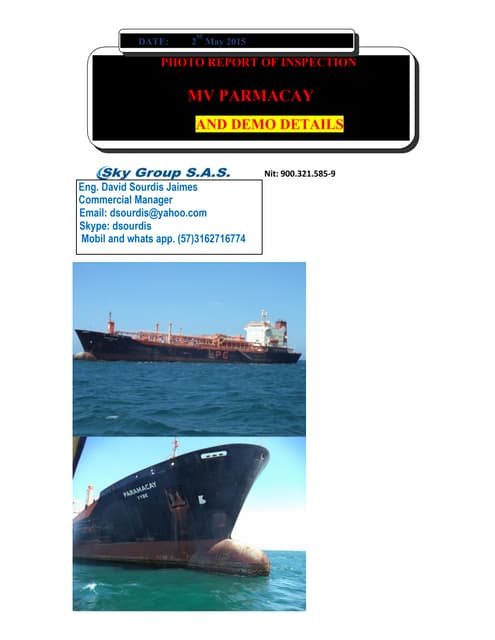 DNV Survey Report_STOLT TOPAZ_Annual&Intermediate Survey | PDF