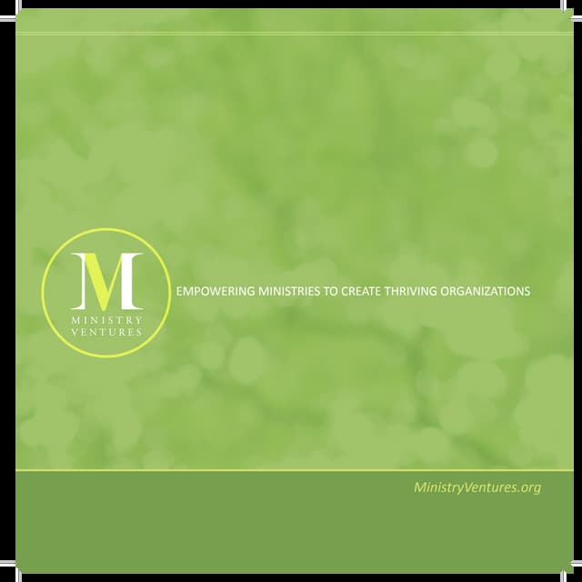 Ministry Ventures Program Brochure - Empowering Ministries to Thrive! | PDF