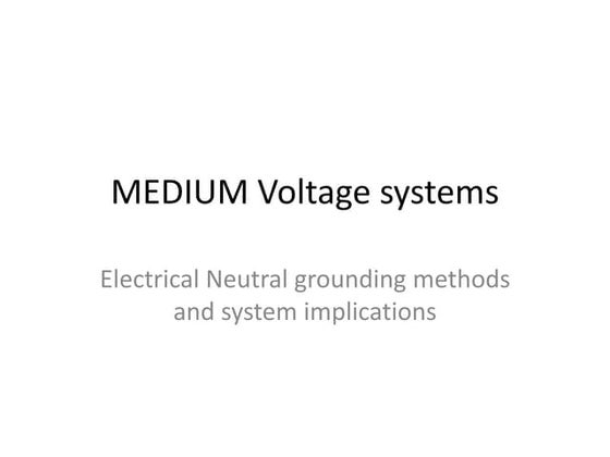 Generator Grounding Slides In Power Systems Protection.pptx