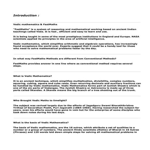Vedic Mathematics- Vinculum Numbers | PPT