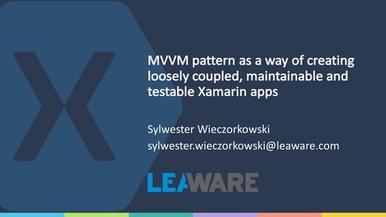 Your First Application With Xamarinforms Ppt 1108