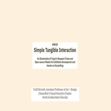 MW19: Simple Tangible Interaction | PPT