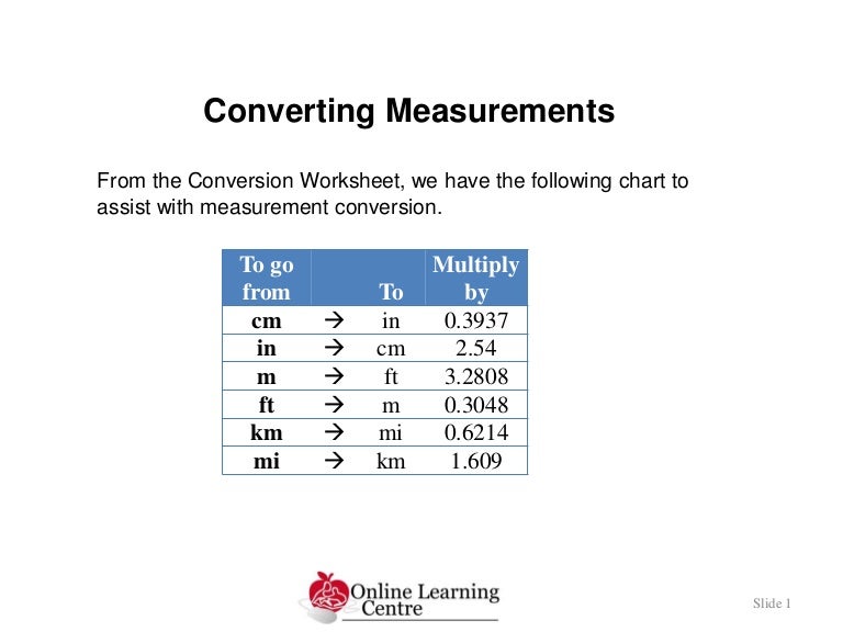 MWA10 3.2 Converting Measurement