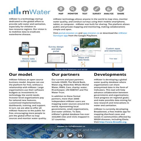 mWater 1 pager | PDF