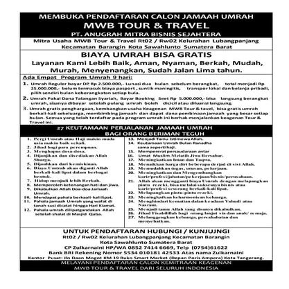 MWB Tour Brosur | PDF