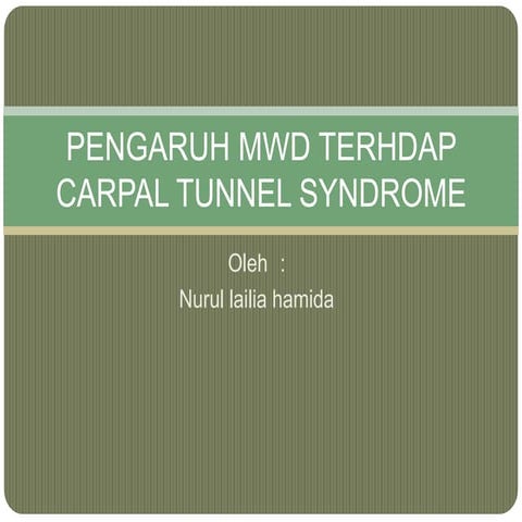 Effect MWD to CTS | PPTX