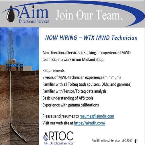 NOW HIRING - MWD Shop Hand | PDF