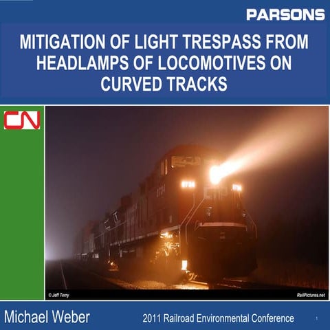 Mitigation of Light Trespass from Headlamps of Locomotives on Curved ...