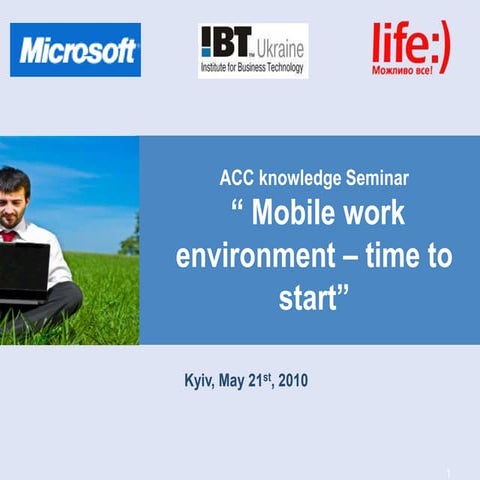 Mobile Work Environment - time to start | PPTX