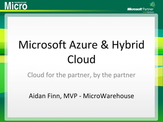 Microsoft Azure Fundamentals | PPT