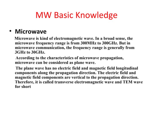 Mw frequency planning | PDF