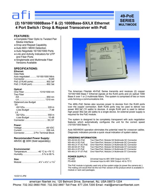 AX58100 Product Brief | PDF