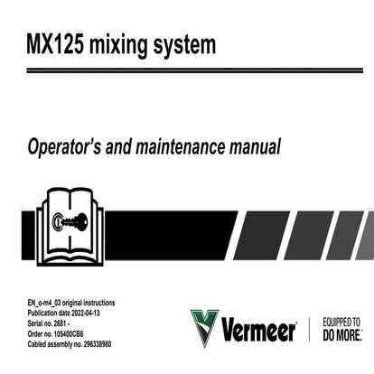 MX125 EN.pdf - Manula - Drill D9x13 Vermeer | PDF