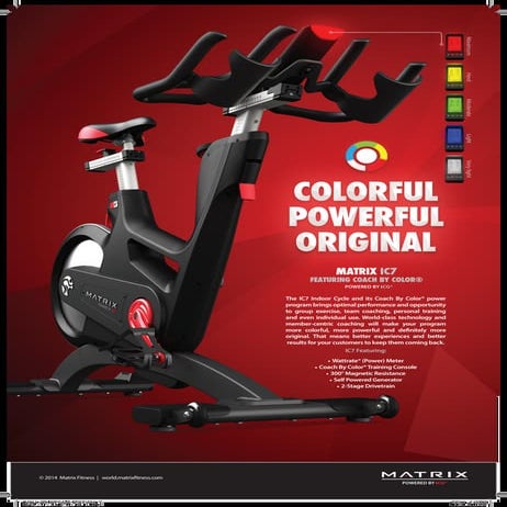 Matrix IC7 Spin Bike - Powered by ICG | PDF
