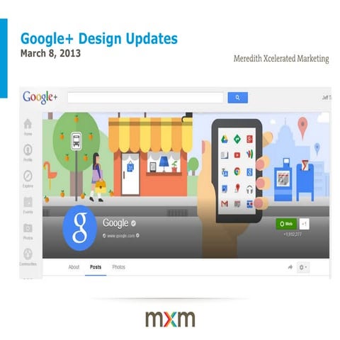 Google+ Design Updates | PPT