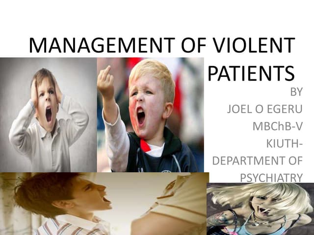 Restraining An Agitated Patient | PPTX