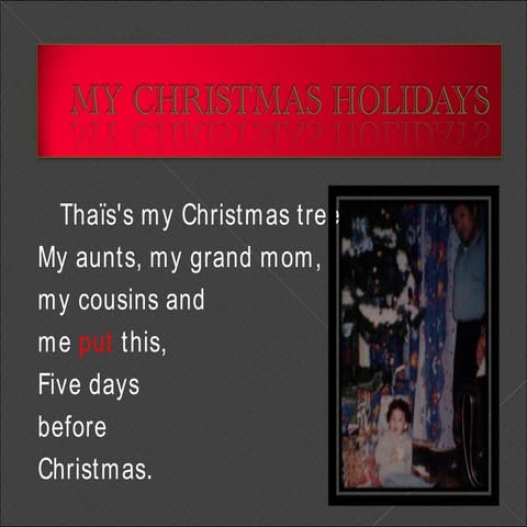 My Christmas Holidays | PPT