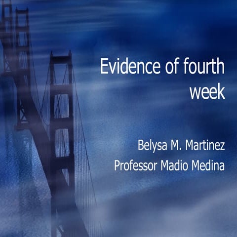 MY EVIDENCE WEEK 4 | PPT