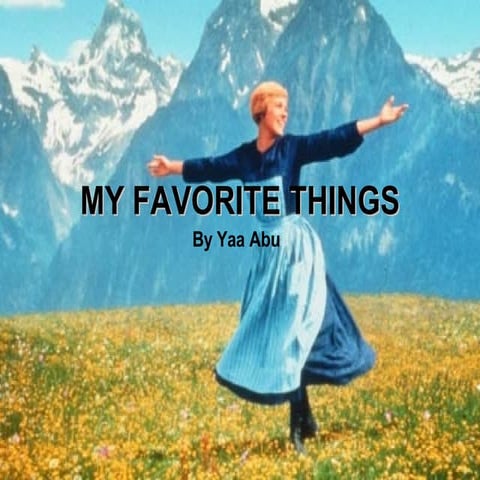 My Favorite Things | PPT