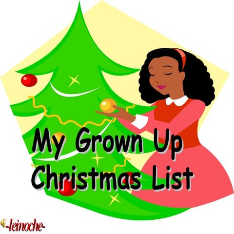 My Grown Up Christmas List | PPT