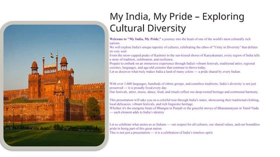 Cultural Heritage of India | PPTX | Hinduism | Religion & Spirituality