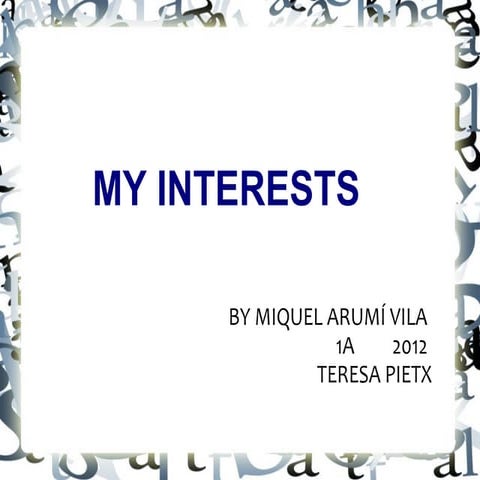 My interests | ODP