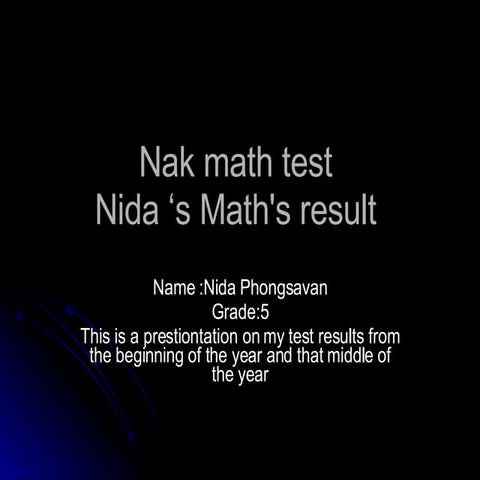 My Maths Result | PPT