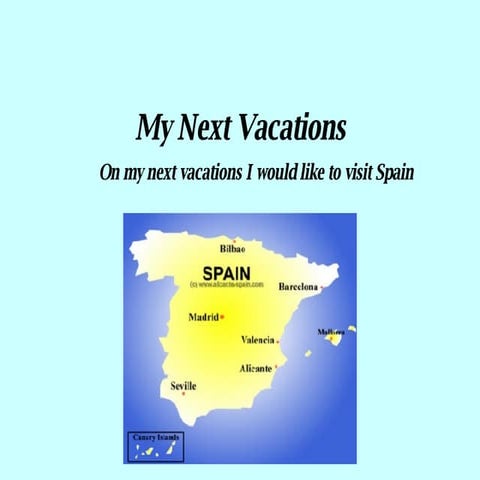 My Next Vacations | PPT