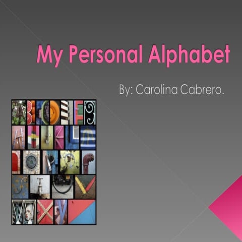 My Personal Alphabet (carolina cabrero) | PPS