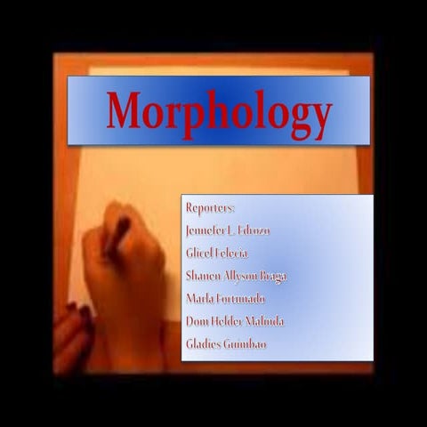 Morphology | PPTX