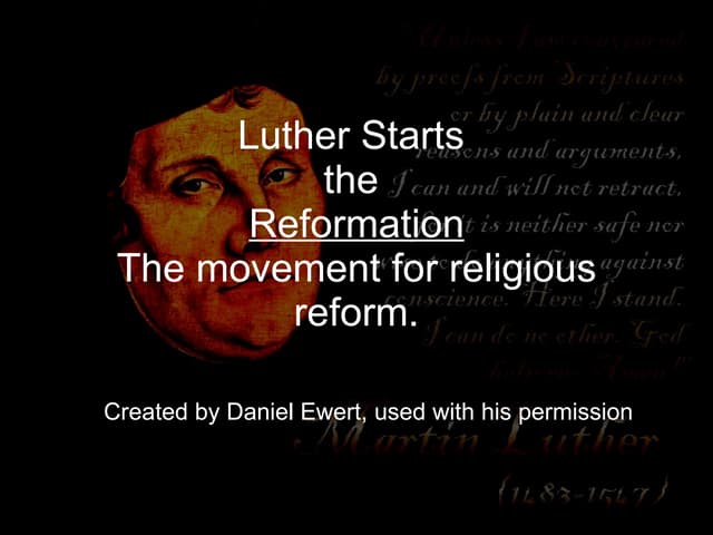 The protestant reformation powerpoint | PPT