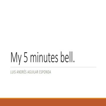 5 minutes bell | PDF
